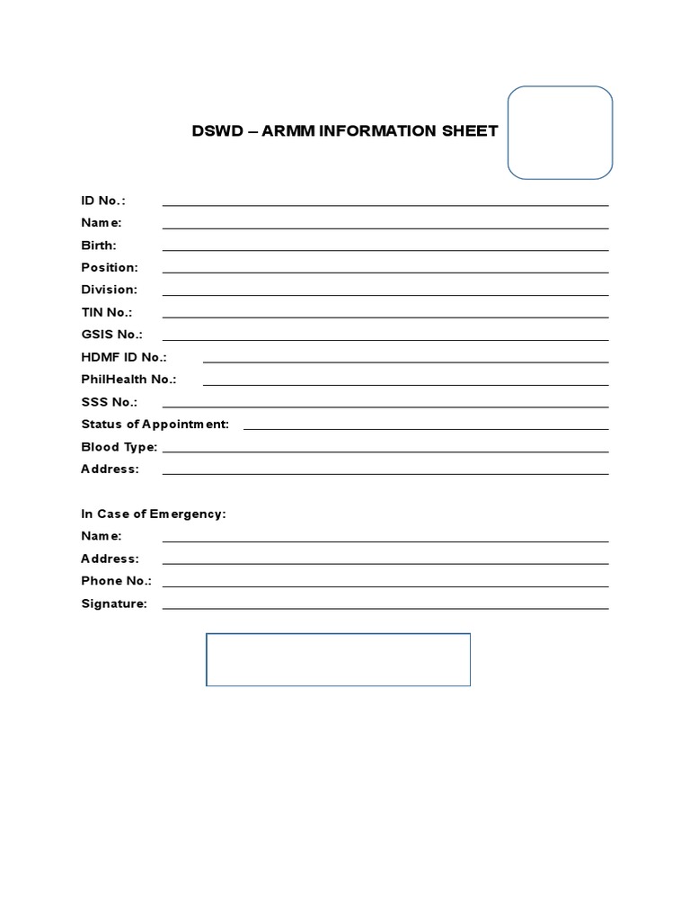 4ps Id Form DSWD 2018 | PDF