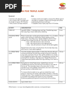 Lesson Plan Long Triple Jump | PDF | Athletic Sports | Individual Sports