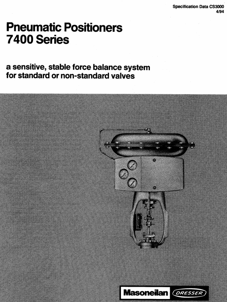 Masoneilan 7400 Positioner | PDF | Valve | Machines