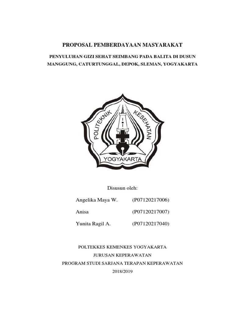 Proposal Dan Sap Gizi Seimbang | PDF