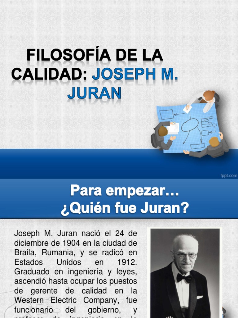 Filosofía y Trilogía de Juran en Calidad | PDF | Calidad (comercial ...