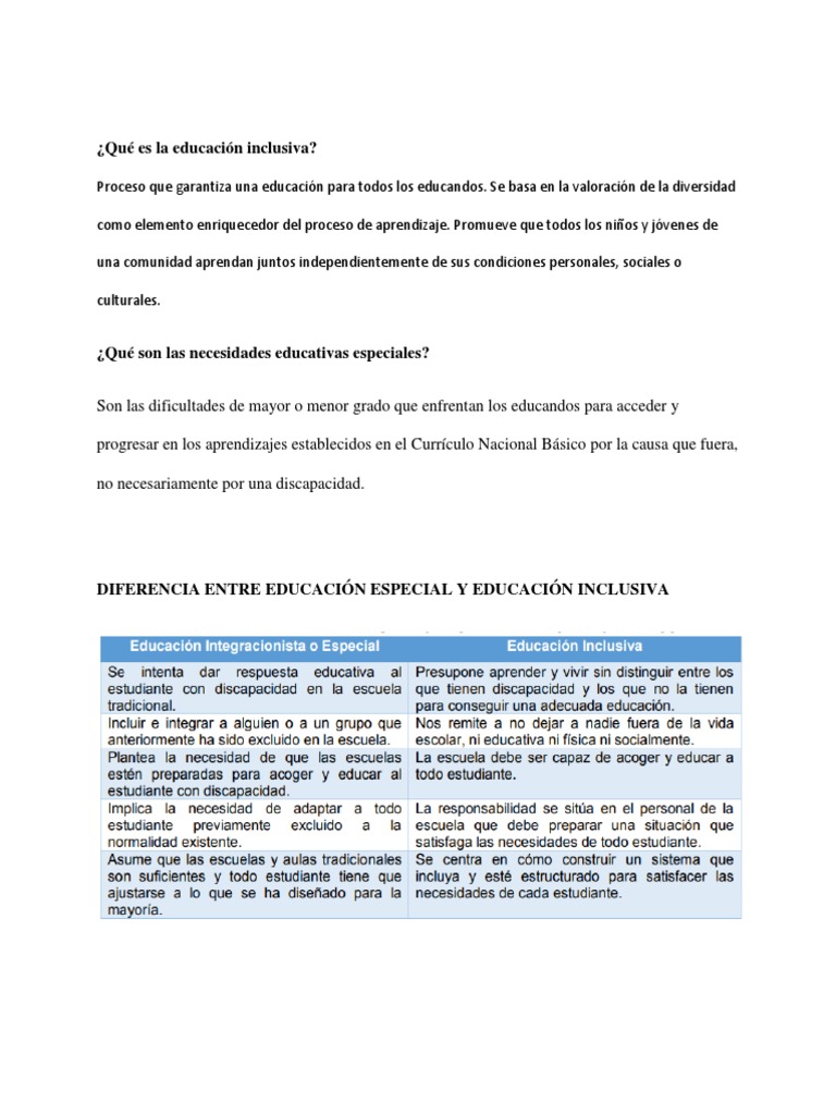 Educación Especial en Honduras | PDF | Educación especial | Educación ...