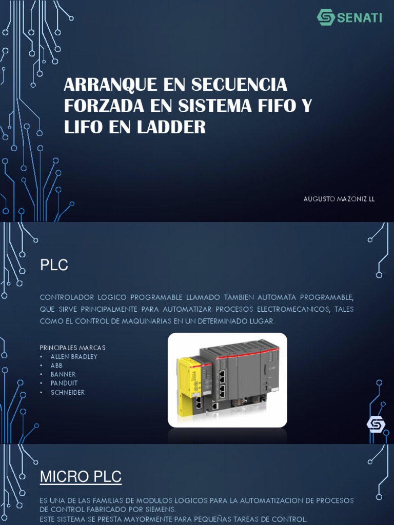 Arranque Secuencial FIFO y LIFO en PLC | PDF | Controlador lógico ...