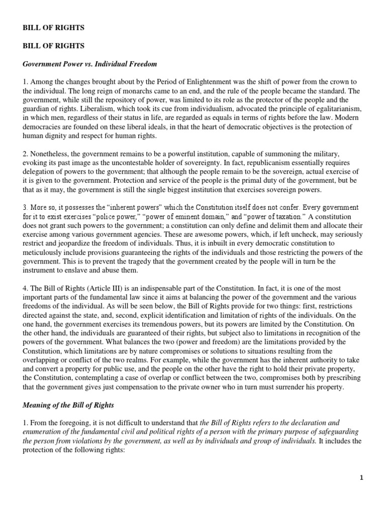 Bill of Rights Miranda Doctrine | PDF | Search And Seizure | Search Warrant