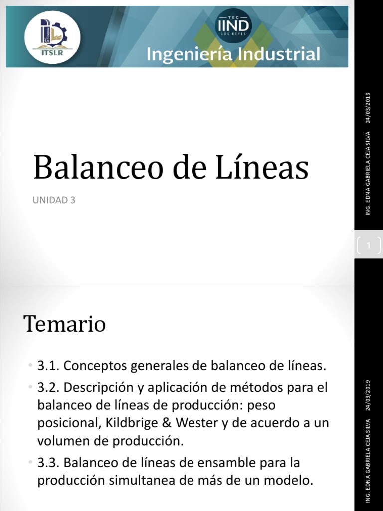 Métodos de Balanceo de Líneas de Producción | PDF | Informática y ...