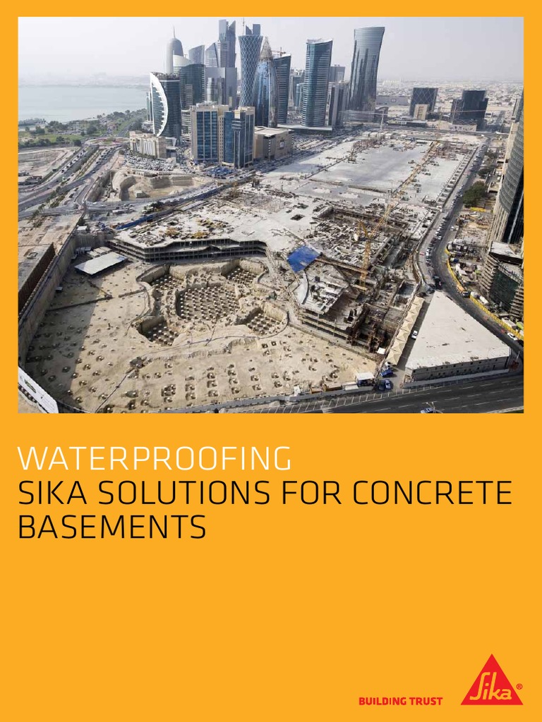 Sika Solutions For Watertight Basement Structure | PDF | Basement ...