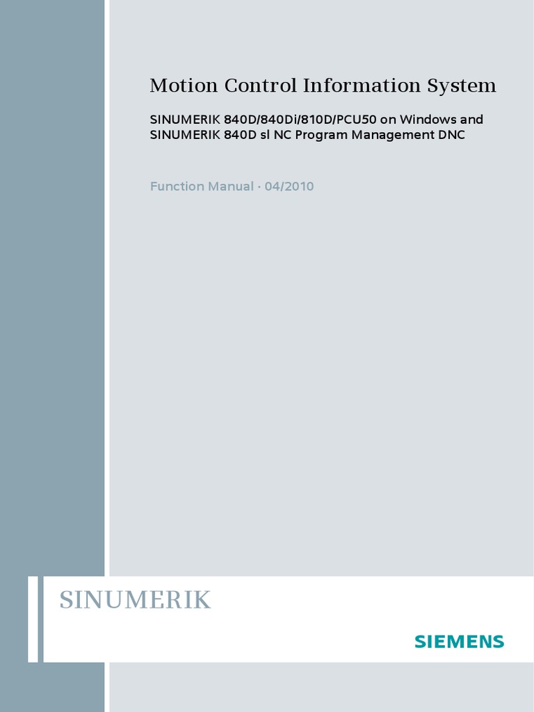 Motion Control System Information PDF | PDF | Documentation | Numerical ...