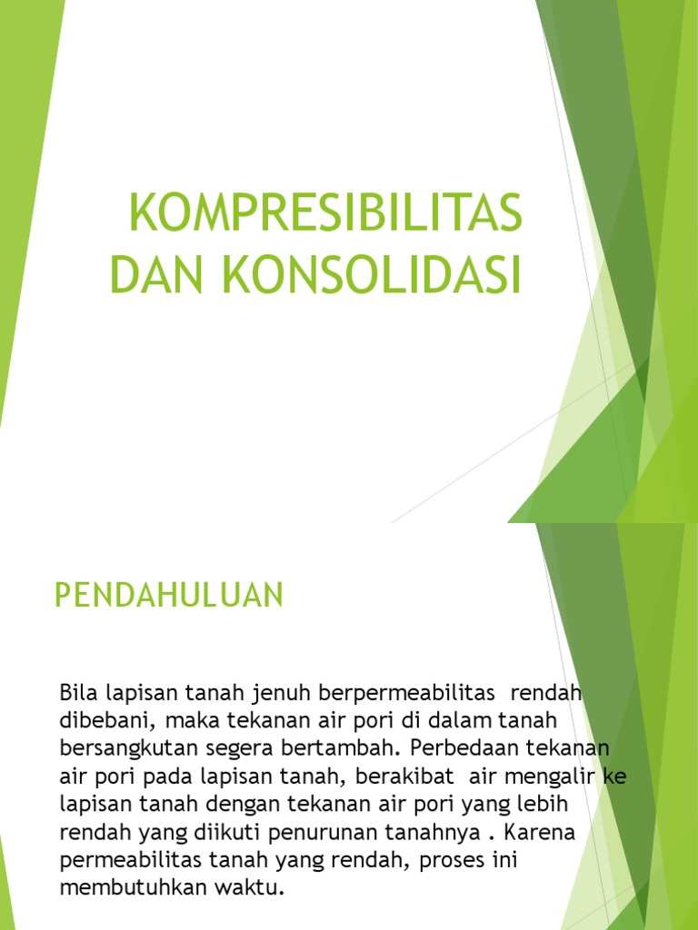 Kompresibilitas Dan Konsolidasi | PDF