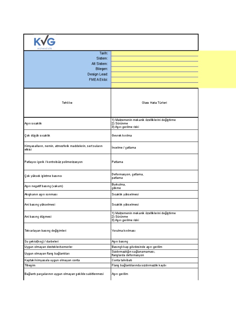 Fmea KVG | PDF