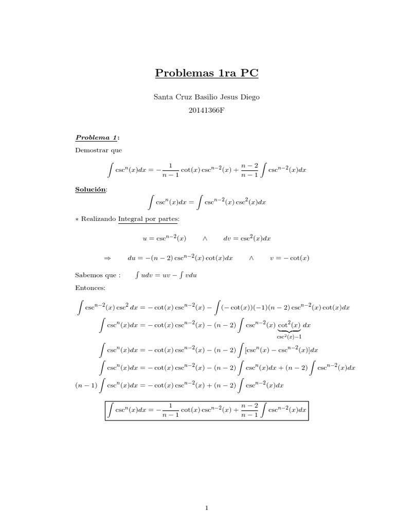 Problemas Integrales Indefinidas | PDF | Enseñanza de matemática