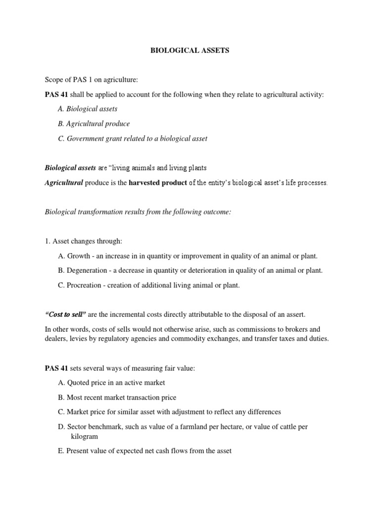 Understanding Biological Assets Valuation | PDF | Fair Value | Expense