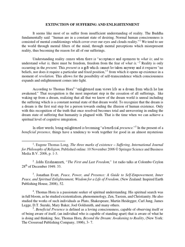 Extinction of Suffering and Enlightenment | PDF | Sufism | Meditation