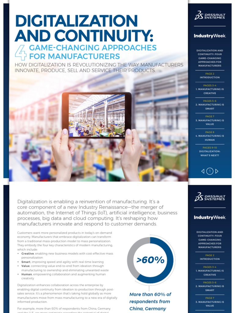 Digitalization & Continuity | PDF | Innovation | Internet Of Things