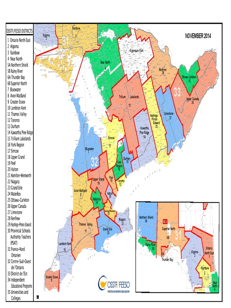 Districts Map Ontario | PDF | Ontario