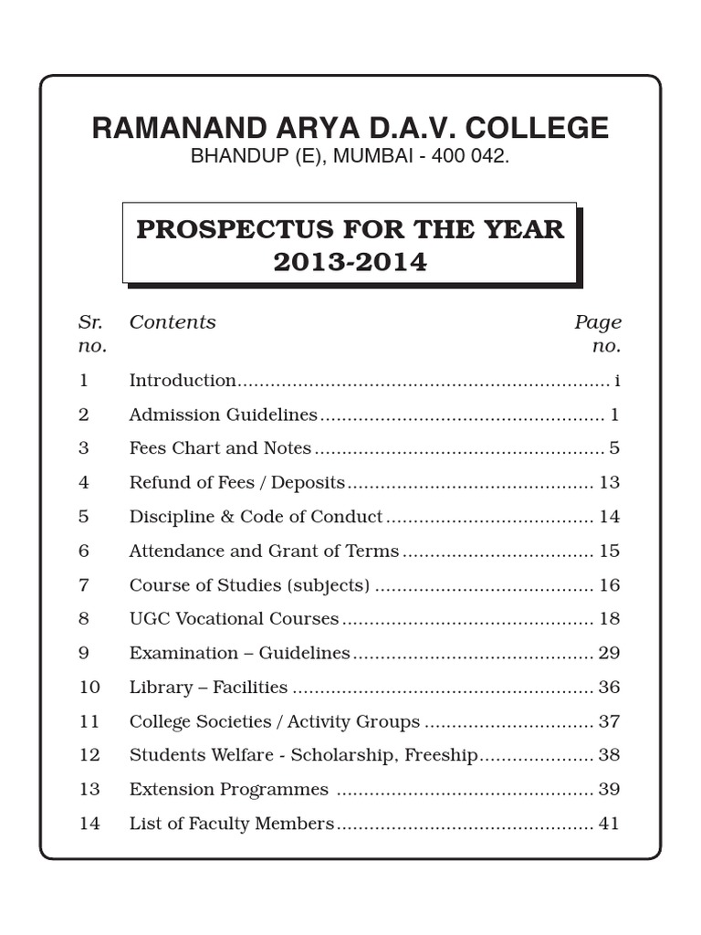 College Prospectus | Download Free PDF | University And College ...