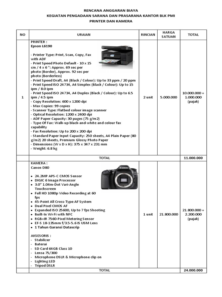 Rab Printer & Kamera | PDF | Image Scanner | Digital Single Lens Reflex ...