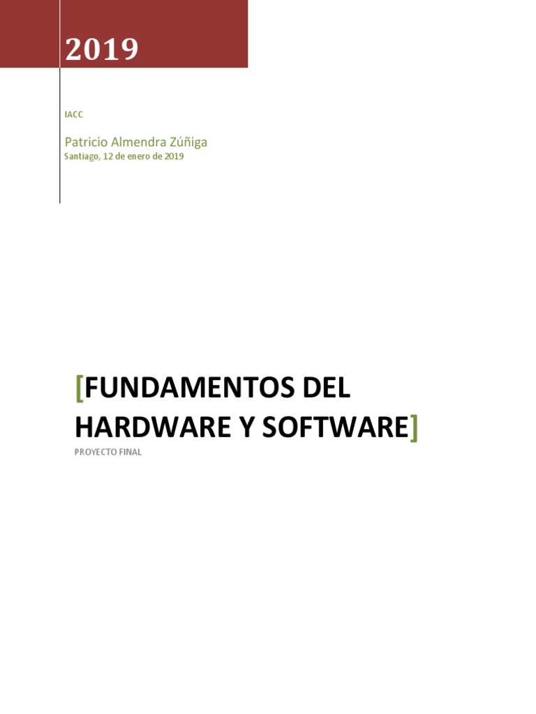 Proyecto Final Fundamentos Hardware Y Software | PDF | Mac OS | Buscador (software)