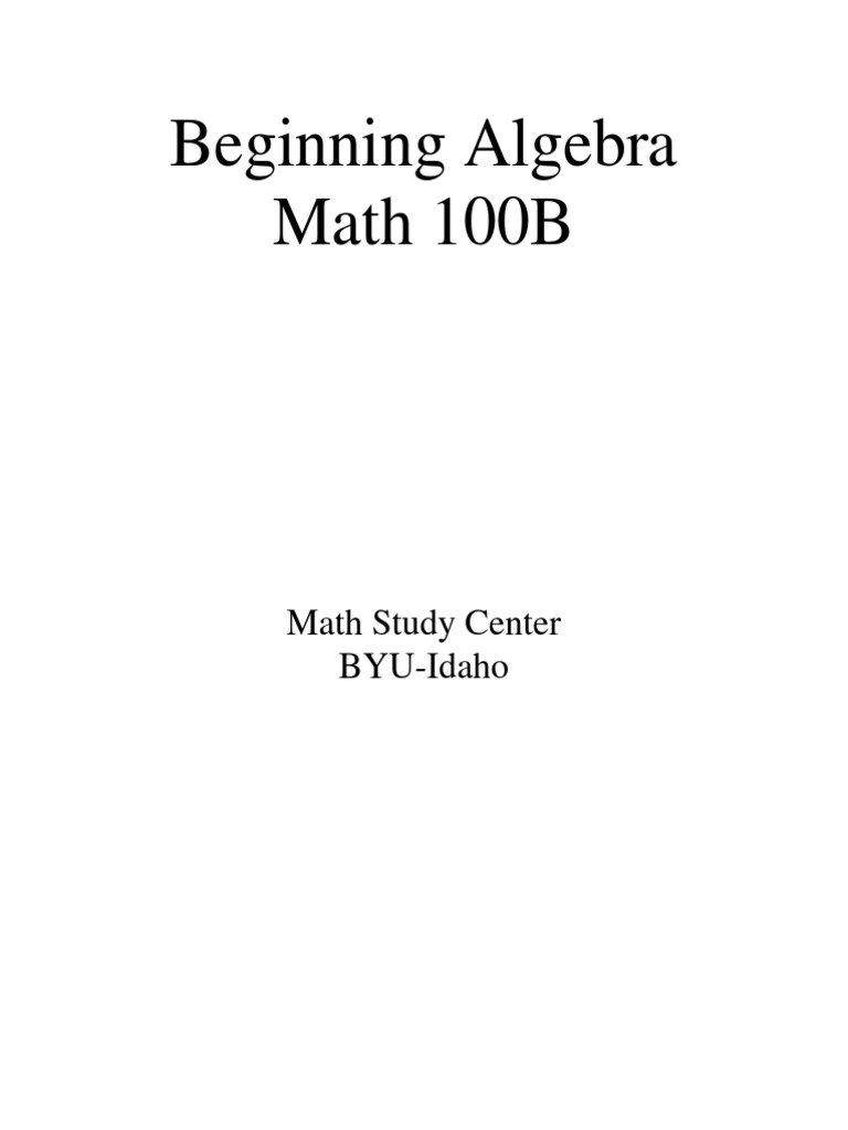 Math 100B Textbook PDF | PDF | Fraction (Mathematics) | Multiplication
