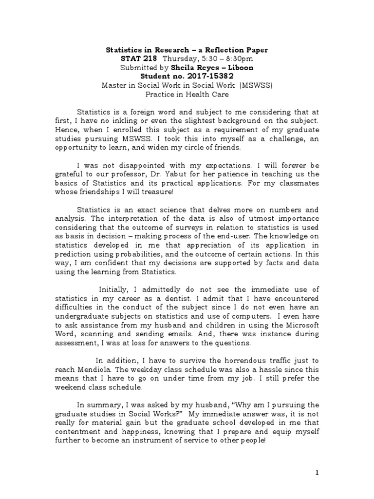 Statistics in Research Mama | PDF | Graduate School | Statistics