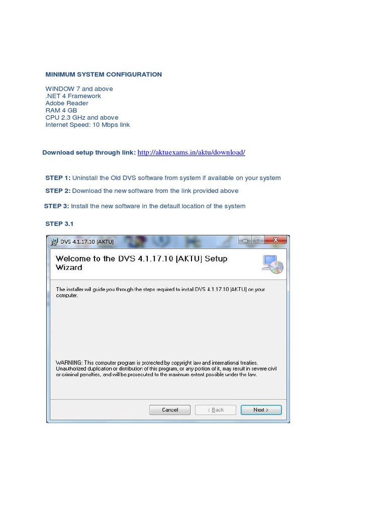 Even Sem Installation of DVS Software | PDF