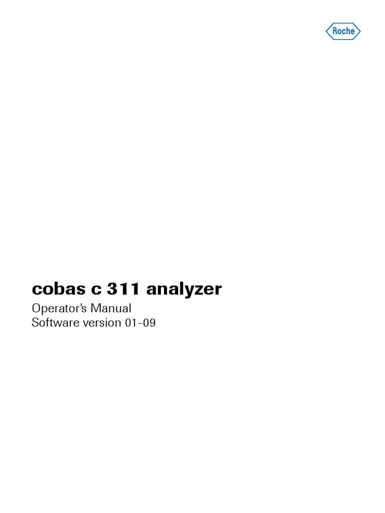 Manual Cobas C311 PDF | PDF | Calibration | Windows 7