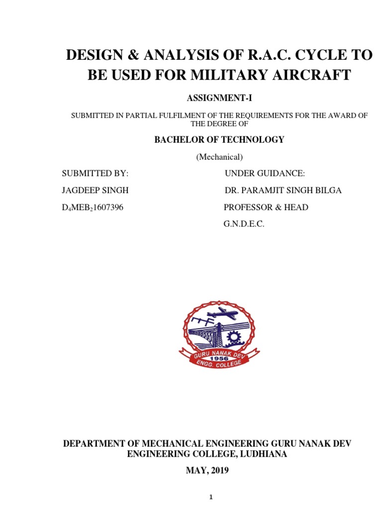 Rac Assignment | PDF | Air Conditioning | Refrigeration