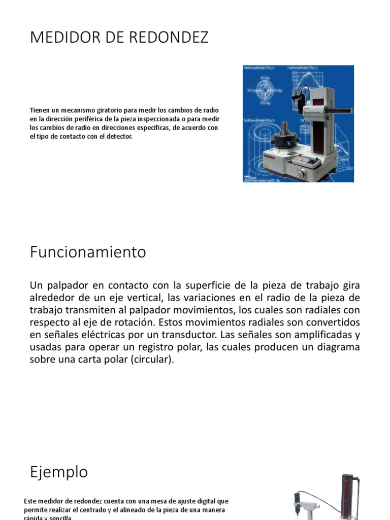 Medidor de Redondez y Su Funcionamiento | PDF