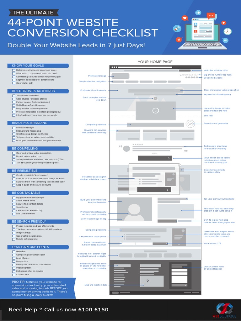 44 Point Conversion Checklist | PDF | Brand | Search Engine Optimization