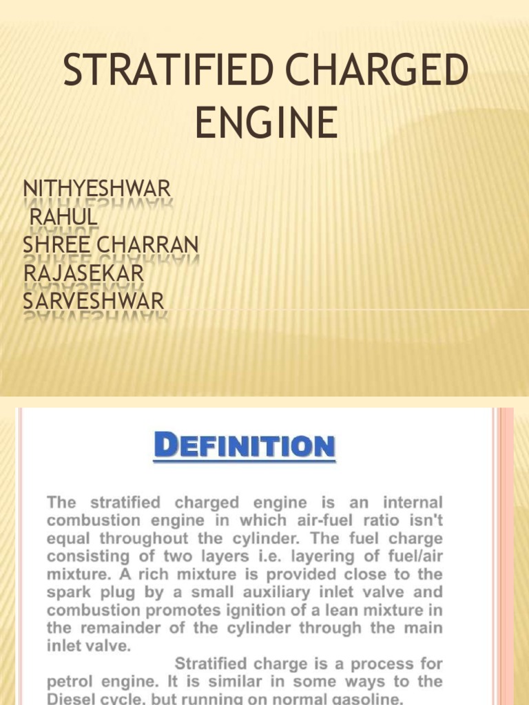 Stratified Charged Engine: Nithyeshwar Rahul Shree Charran Rajasekar ...
