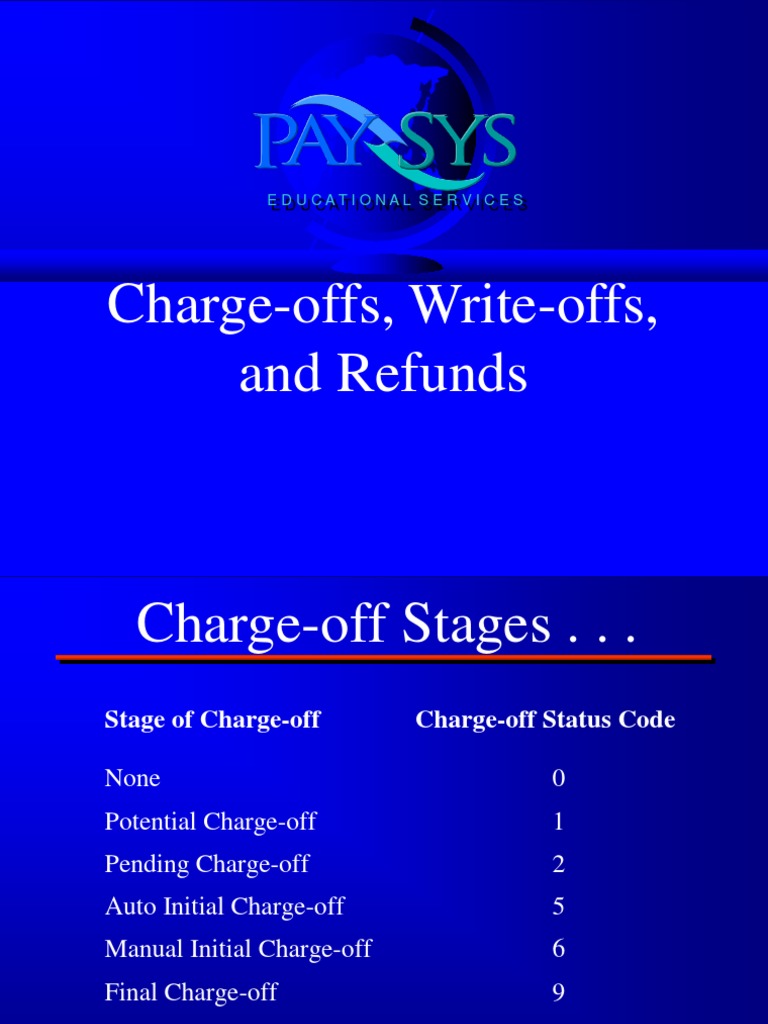 17 Charge-Offs, Write-Offs, and Refunds | PDF | Financial Accounting ...