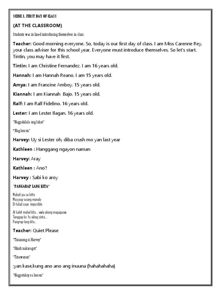 Script MAPEH | PDF | Performing Arts