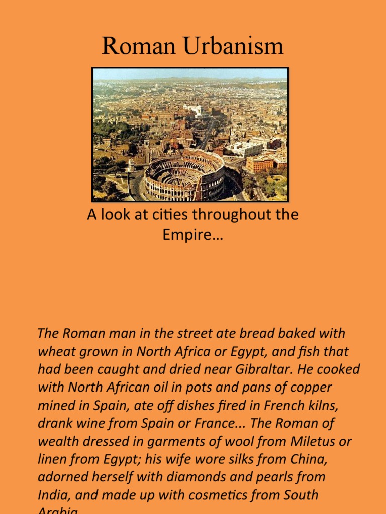Roman Urbanism: A Look at Cities Throughout The Empire | PDF