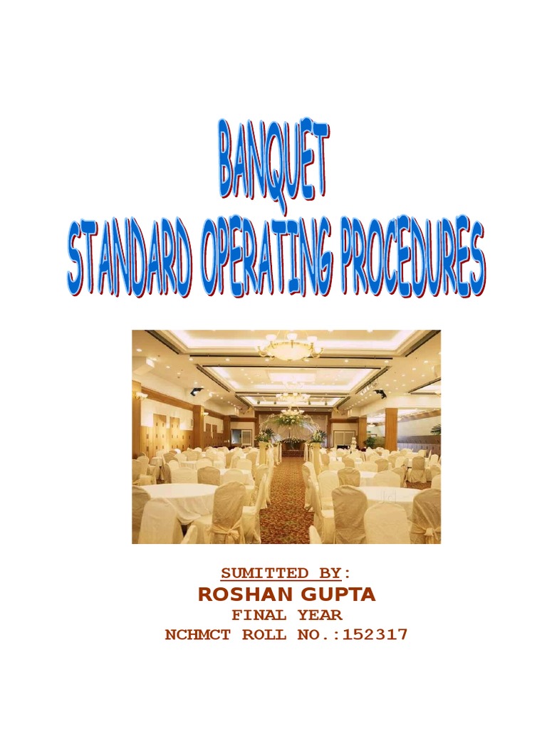 Banquet Sop For Hotel2 | PDF | Tableware | Buffet