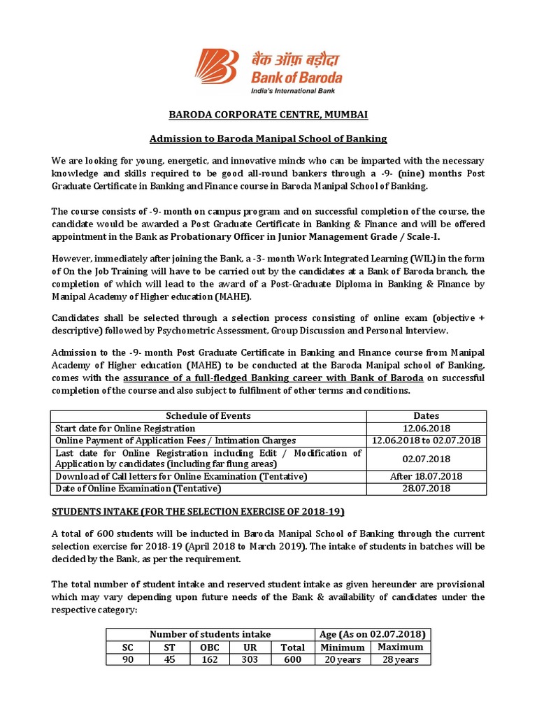 BOB Final Advertisement 2018 19 PDF | PDF | Identity Document | Credit Card