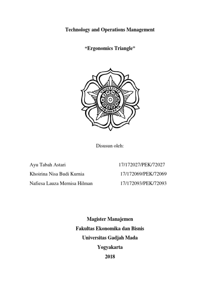 Ergonomics Triangle | PDF | Seni