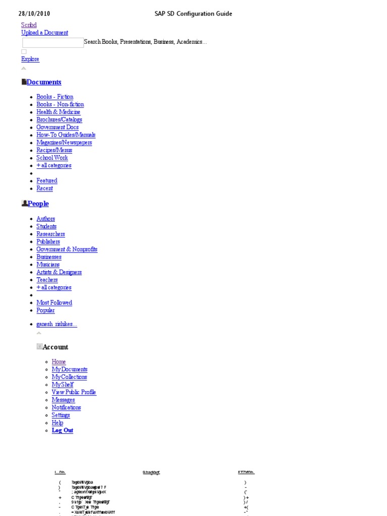 SAP SD Configuration Guide | PDF