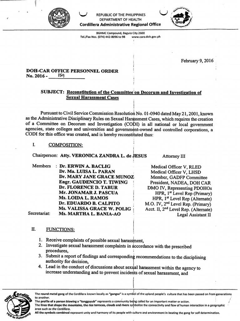 Decorum Sample | PDF