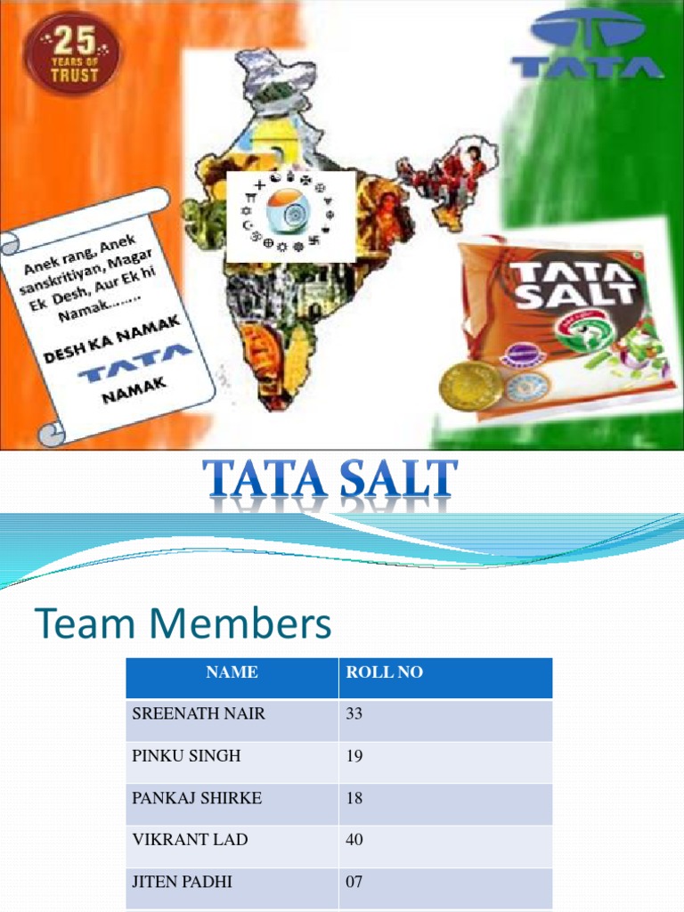 Tata Salt | PDF | Brand | Salt