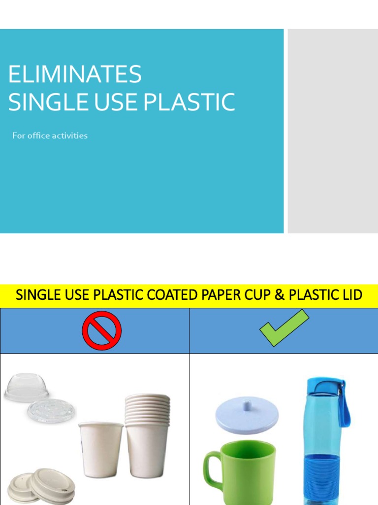 Eliminate Single Use Plastic For Office | PDF