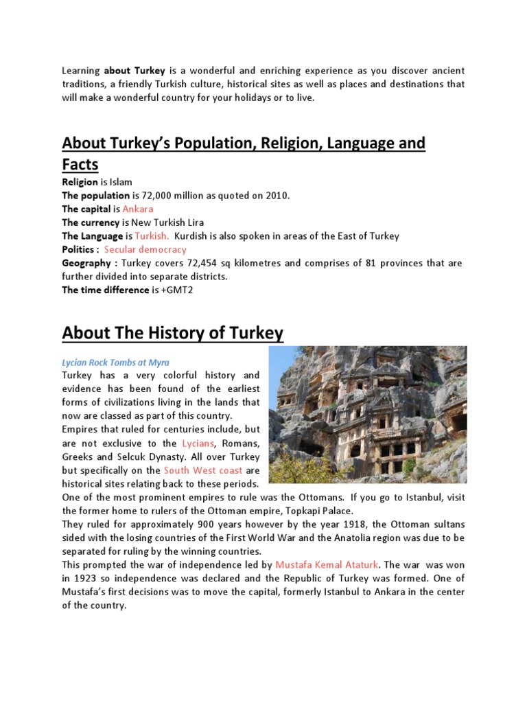 Explore Turkey: Culture, History, and Travel | PDF | Turkey | Ottoman ...