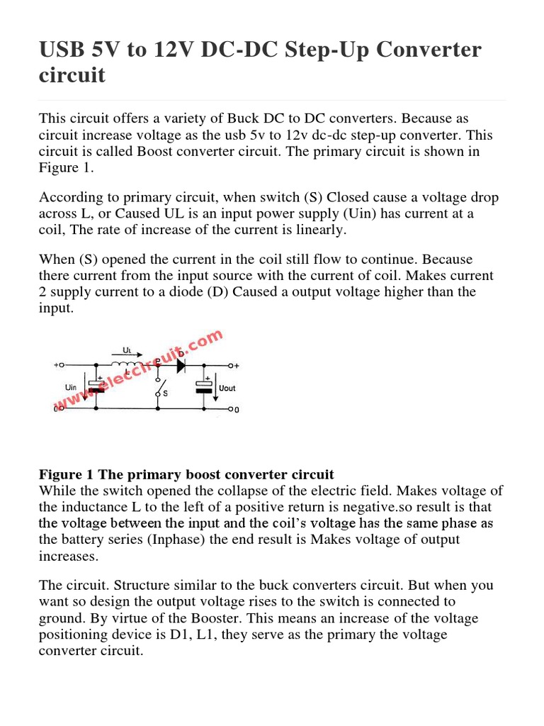 DC To DC Booster | PDF | Electrical Network | Inductor