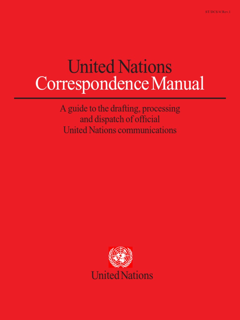 UN Correspondence Manual PDF | PDF