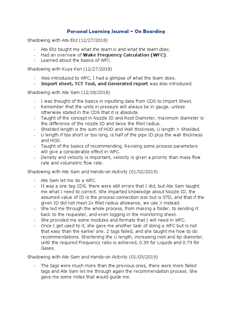 Personal Learning Journal | PDF | Nozzle | Computing