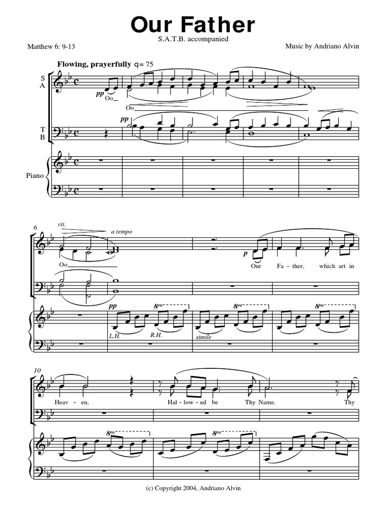 02-03our Father Alvin | PDF | Elements Of Music | Entertainment (General)