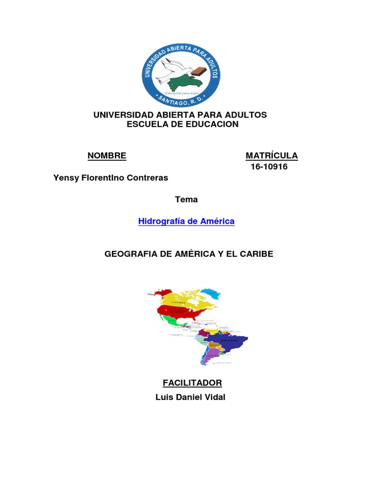 Yensytarea 3 de Geografia de America y El Caribe Marta | PDF ...