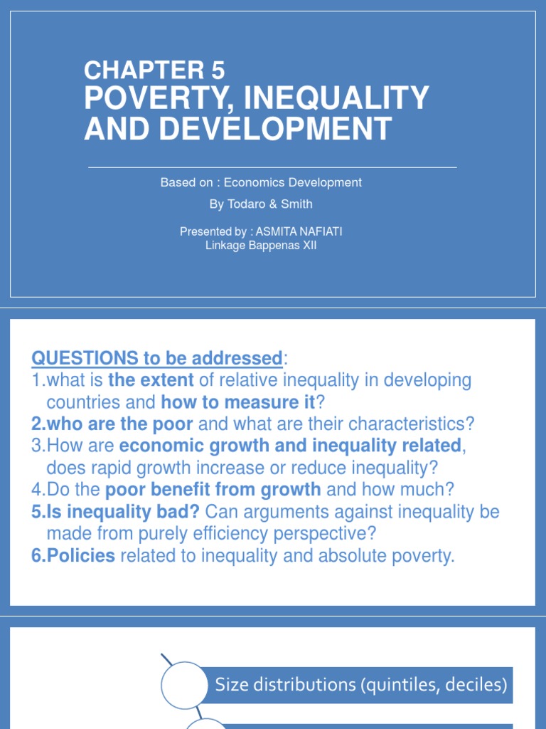 Poverty In Equality And Development Pdf Economic Inequality