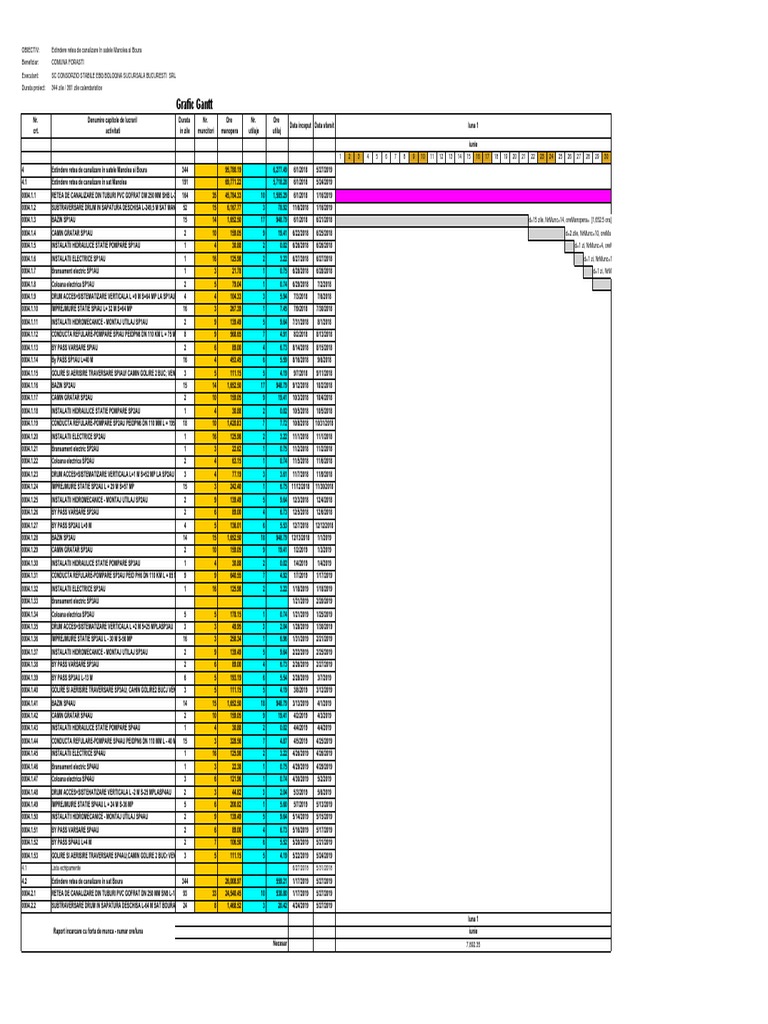 Grafic Gantt | PDF | Nature