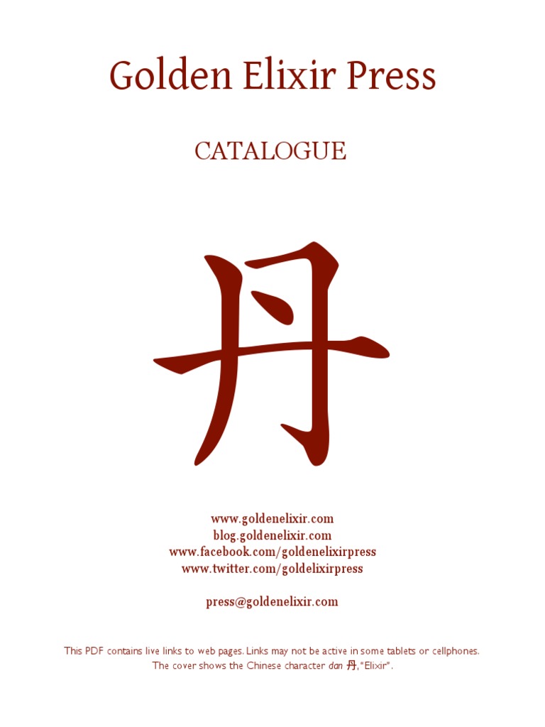 Golden Elixir Press Catalogue | PDF | Neidan | Eastern Philosophy