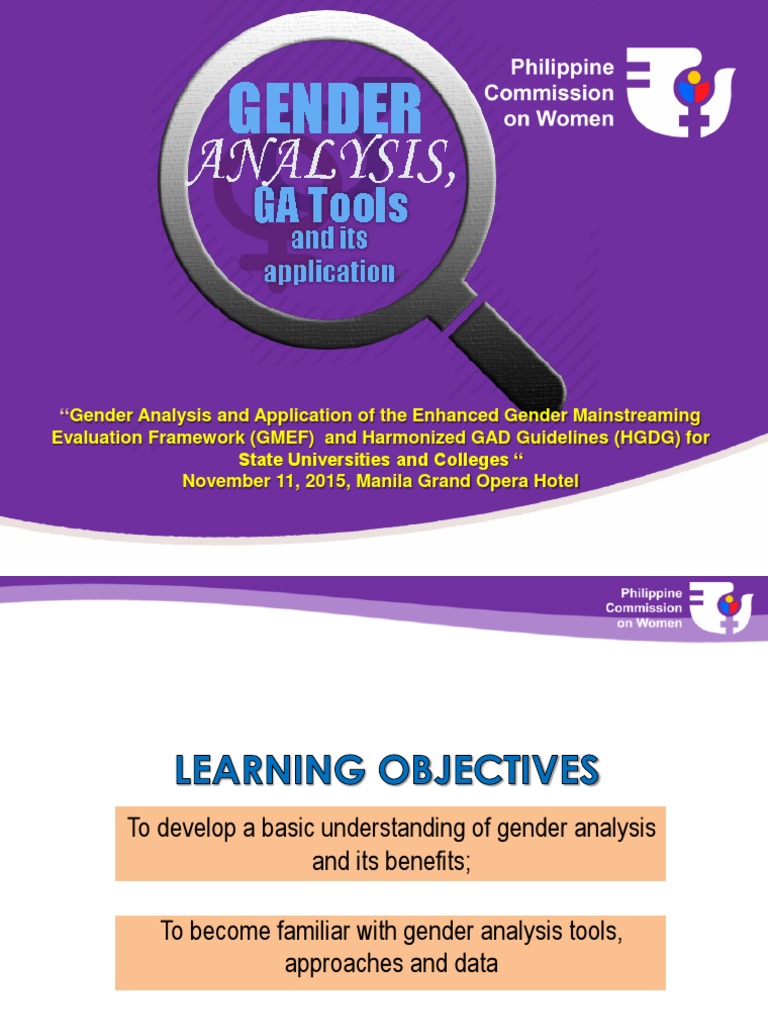 Gender Analysis | PDF | Gender Analysis | Gender