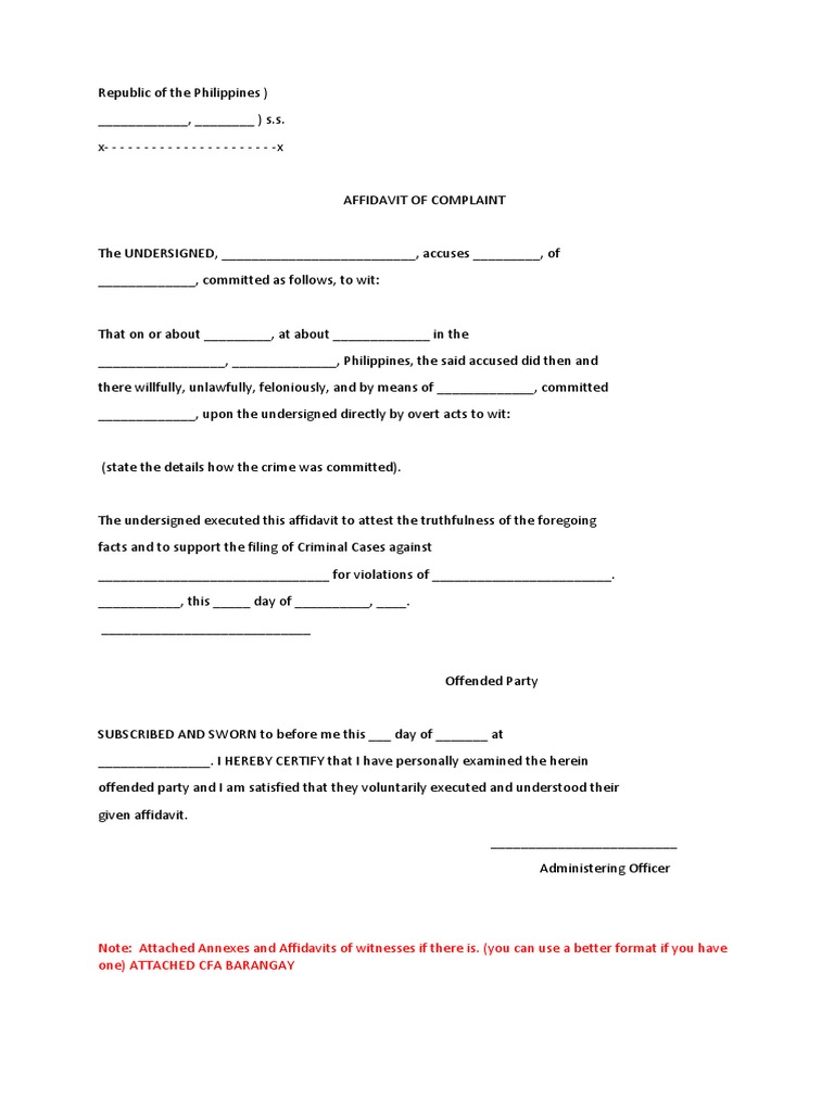 One) Attached Cfa Barangay | PDF | Annulment | Marriage